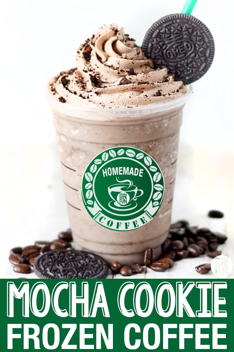 Mocha Cookie Frozen Coffee ⋆ Sprinkle Some Fun