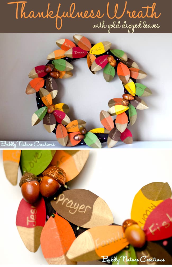 Thankfulness Wreath Tutorial ⋆ Sprinkle Some Fun