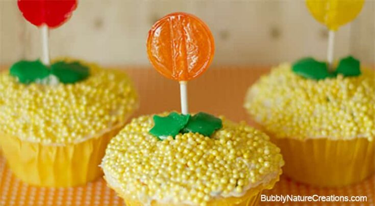 Lollipop Flower Cupcakes!