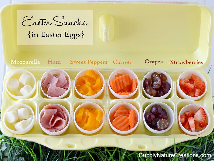 Easter Snacks {in Easter Eggs}