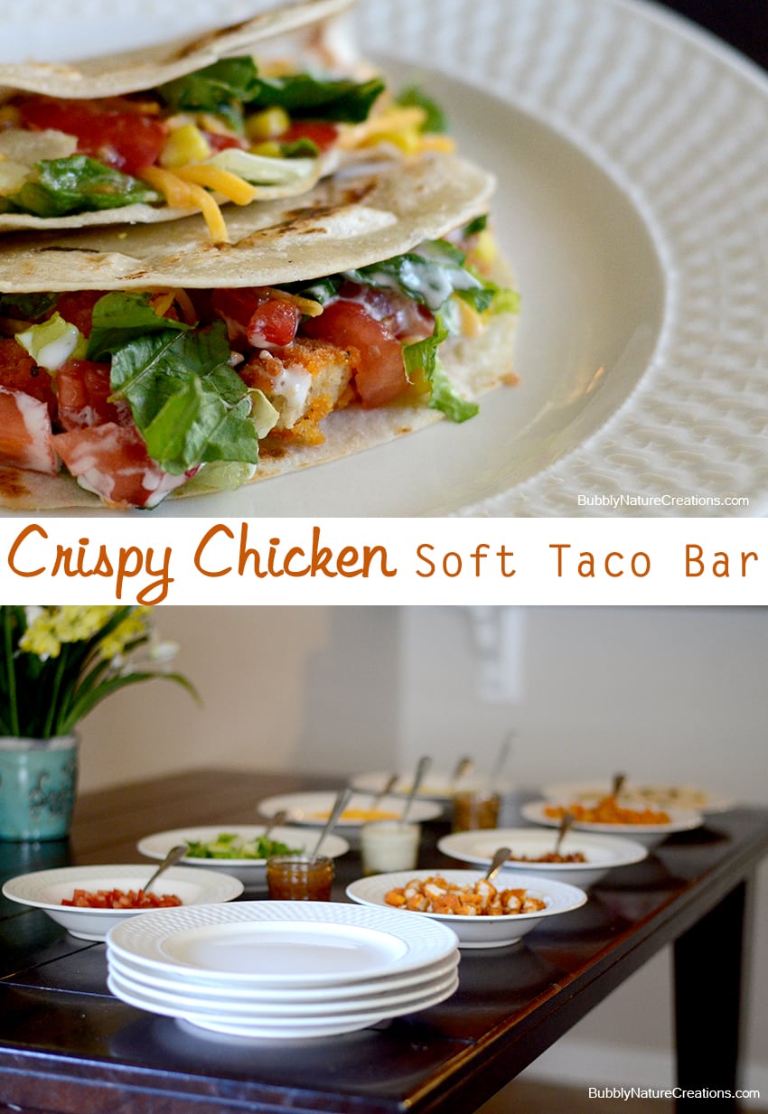 Crispy Chicken Soft Taco Bar ⋆ Sprinkle Some Fun