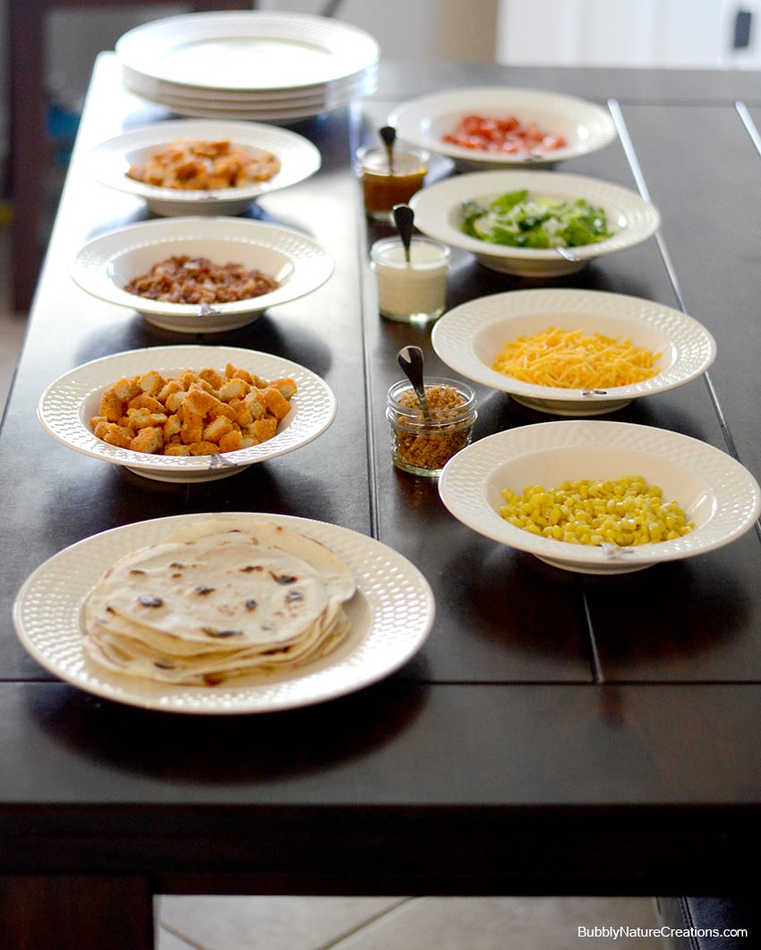 Crispy Chicken Soft Taco Bar ⋆ Sprinkle Some Fun