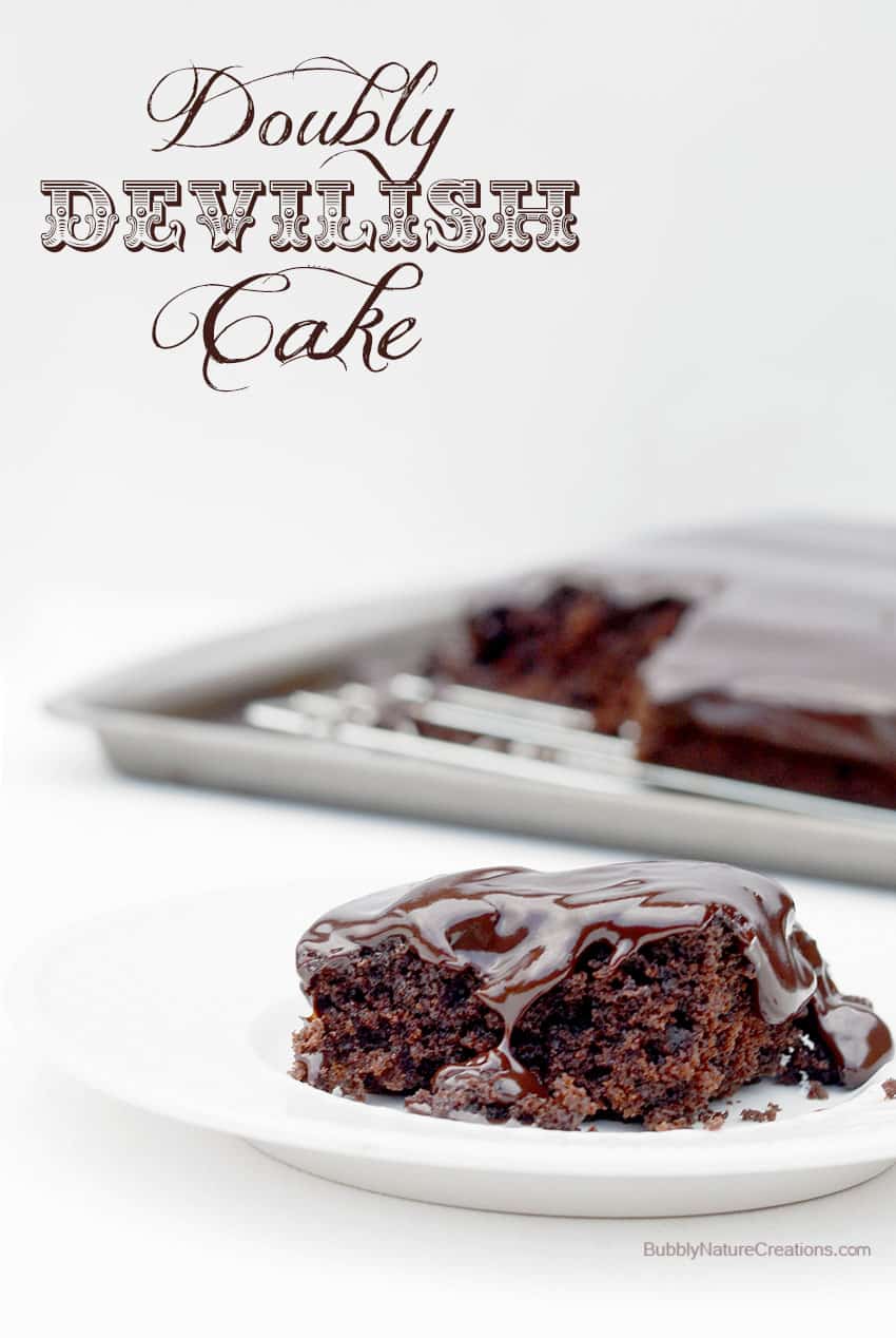 Devil's Food Cake with Chocolate Ganache ⋆ Sprinkle Some Fun