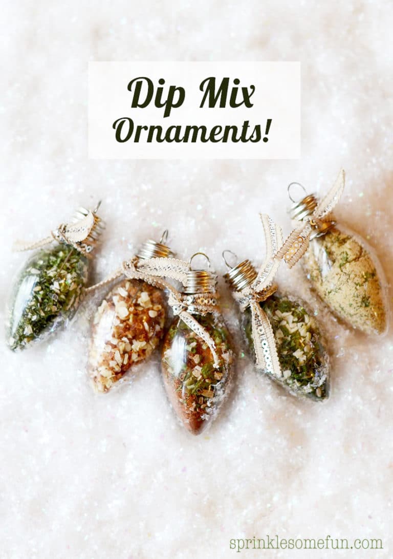 Dip Mix Ornaments ⋆ Sprinkle Some Fun