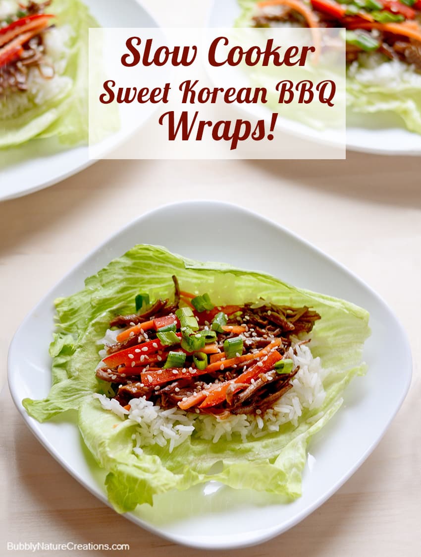Slow Cooker Sweet Korean BBQ Wraps ⋆ Sprinkle Some Fun