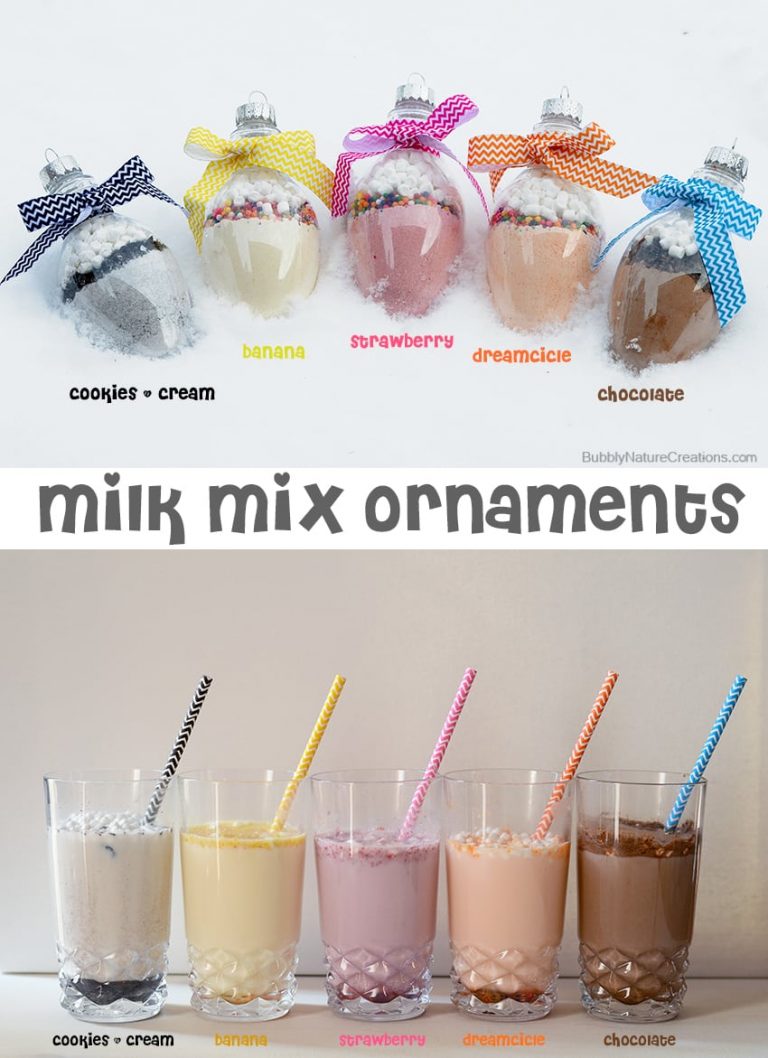 Flavored Milk Mix Ornaments ⋆ Sprinkle Some Fun