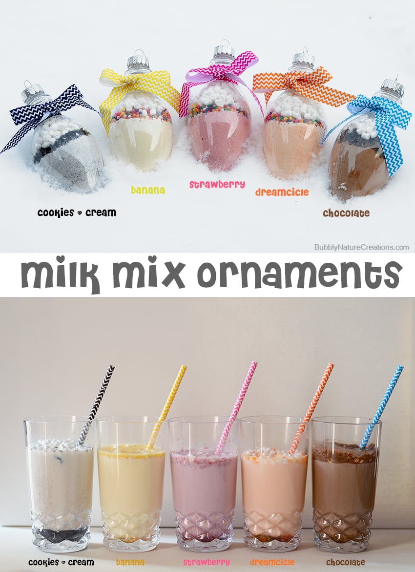 Flavored Milk Mix Ornaments ⋆ Sprinkle Some Fun