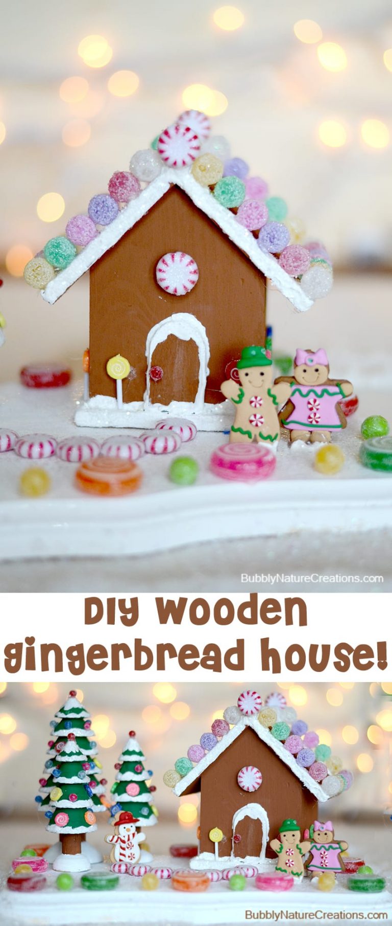 DIY Wooden Gingerbread House! ⋆ Sprinkle Some Fun