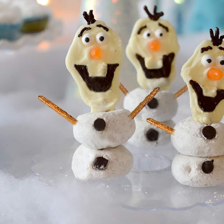 Disney FROZEN "Olaf" Snowman Donuts! ⋆ Sprinkle Some Fun