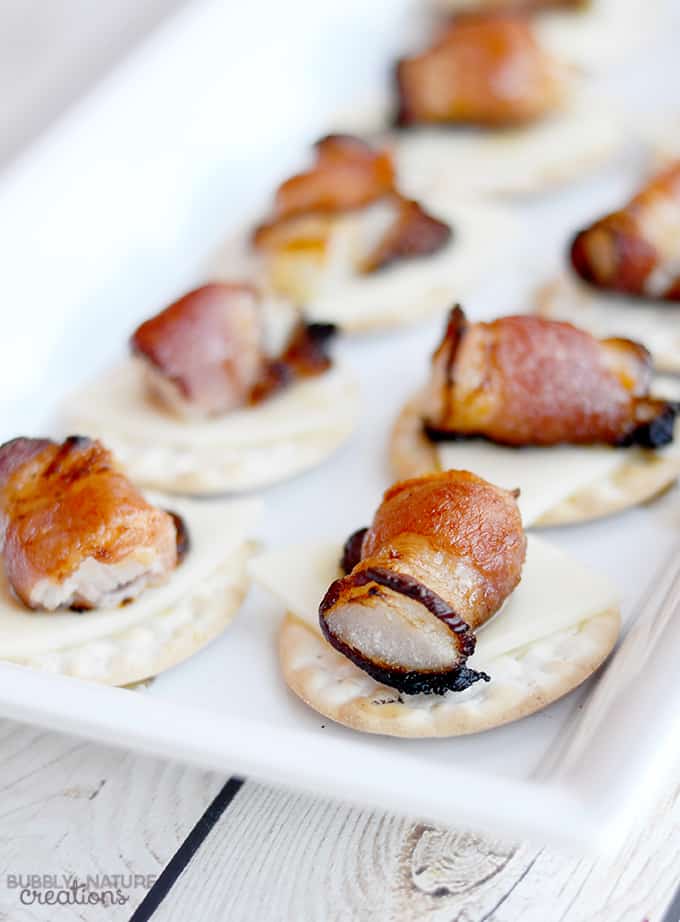 Bacon Wrapped Pears with Provolone! Easy Appetizer ⋆ Sprinkle Some Fun