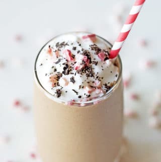 Frozen Peppermint Mocha Protein Drink ⋆ Sprinkle Some Fun