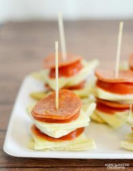 Pepperoni Pizza Stackers ⋆ Sprinkle Some Fun
