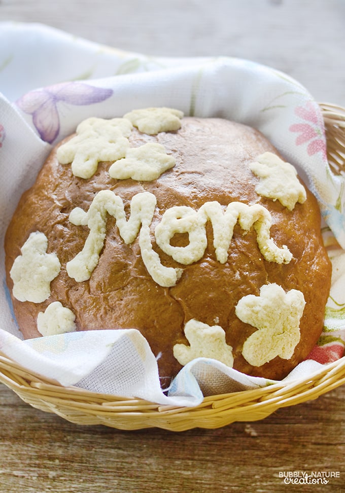 Mother's Day Message Honey Wheat Bread ⋆ Sprinkle Some Fun
