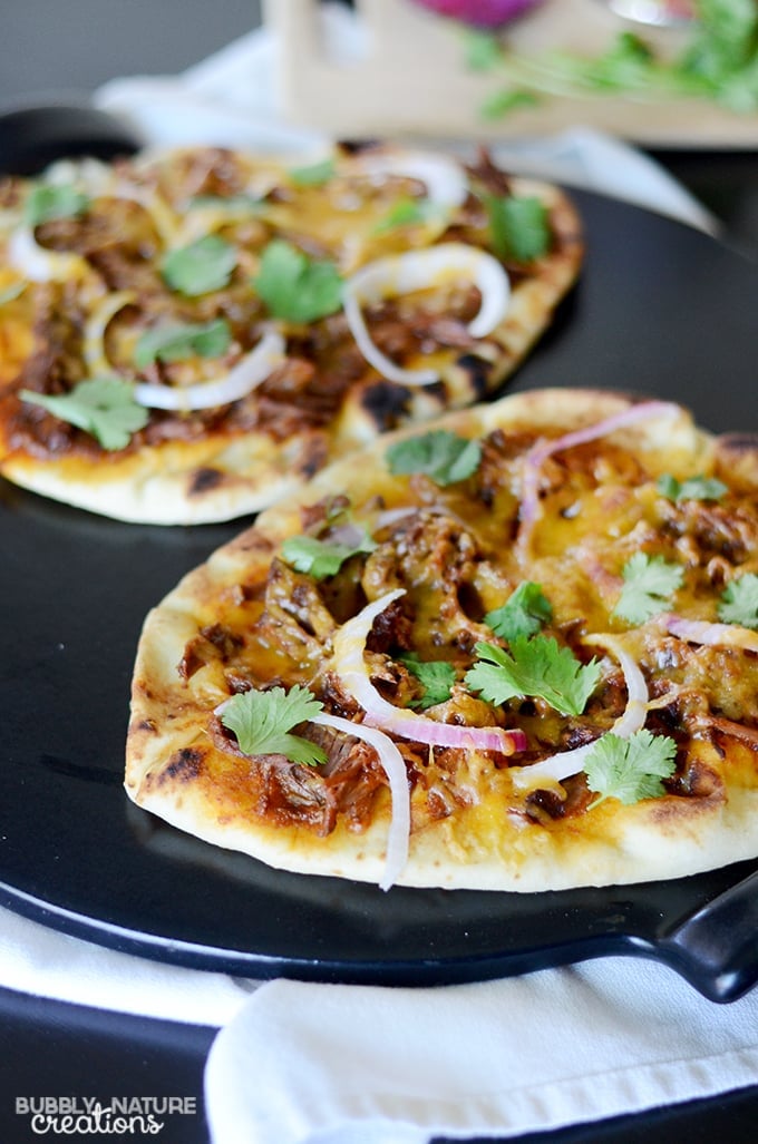 Sweet and Tangy Shredded Beef Flatbread Pizza ⋆ Sprinkle Some Fun