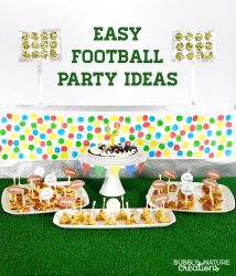 Easy Football Party Ideas and FREE Printables ⋆ Sprinkle Some Fun