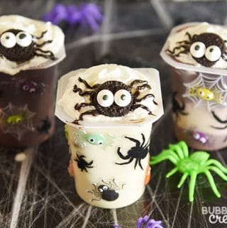 Spider Infested Pudding Cups an Easy Halloween Treat ⋆ Sprinkle Some Fun