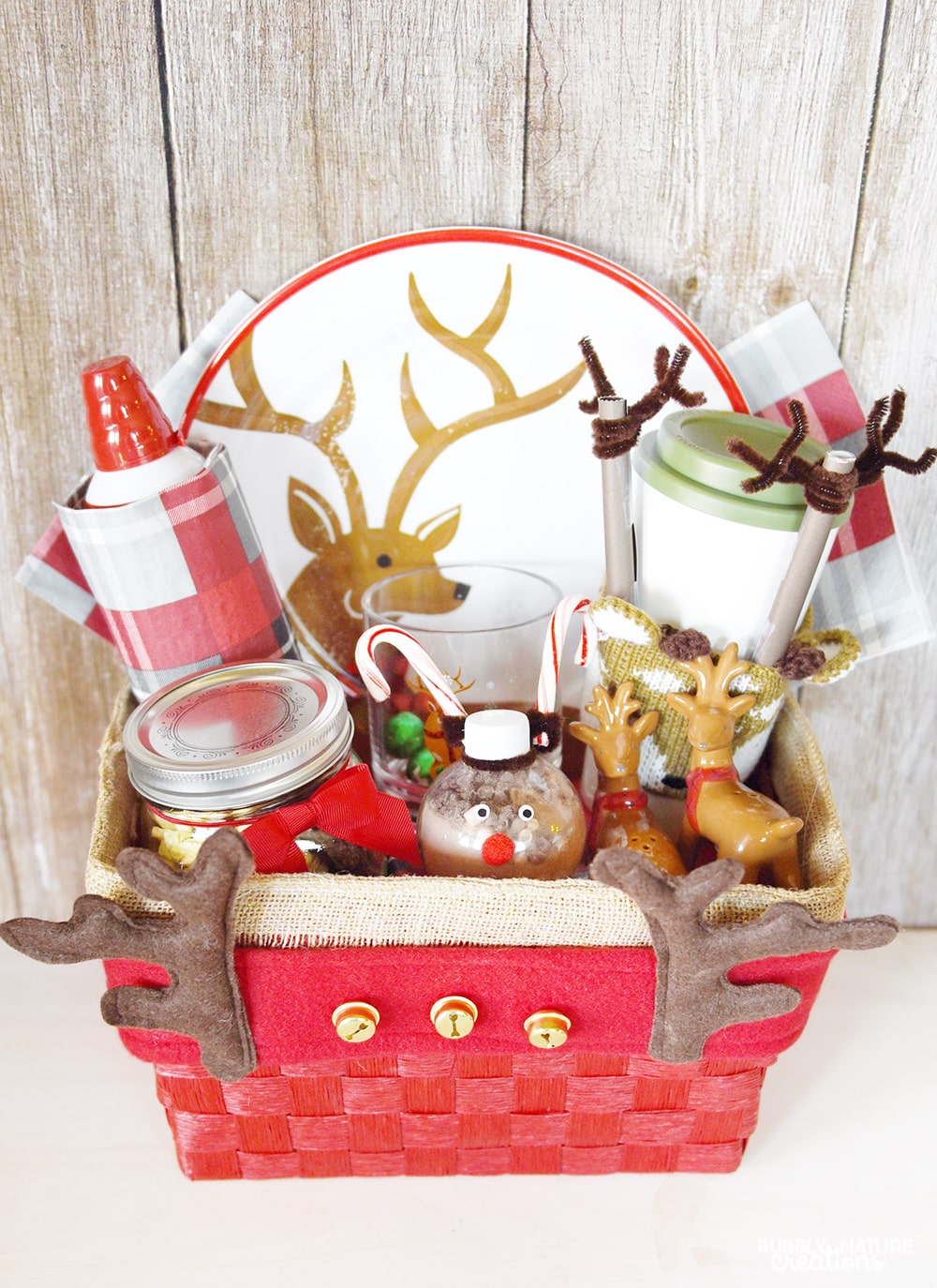 Reindeer Gift Basket Sprinkle Some Fun