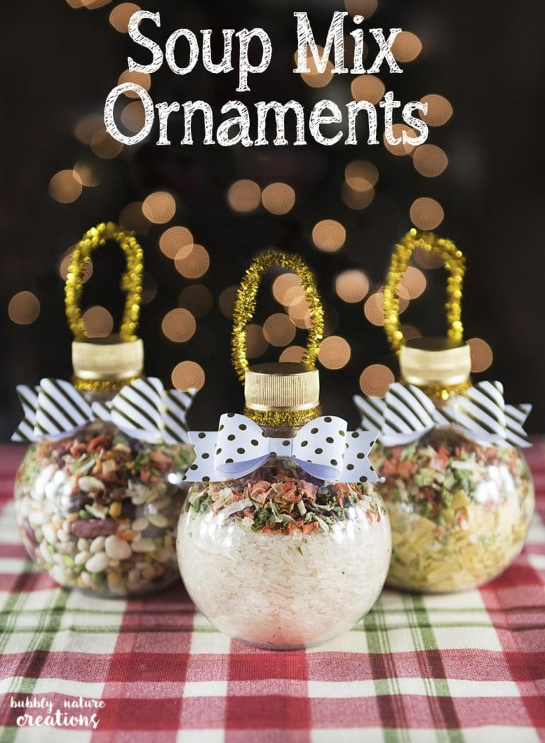 Hot Cocoa Mix Ornaments ~ DIY Homemade Christmas Gift Idea