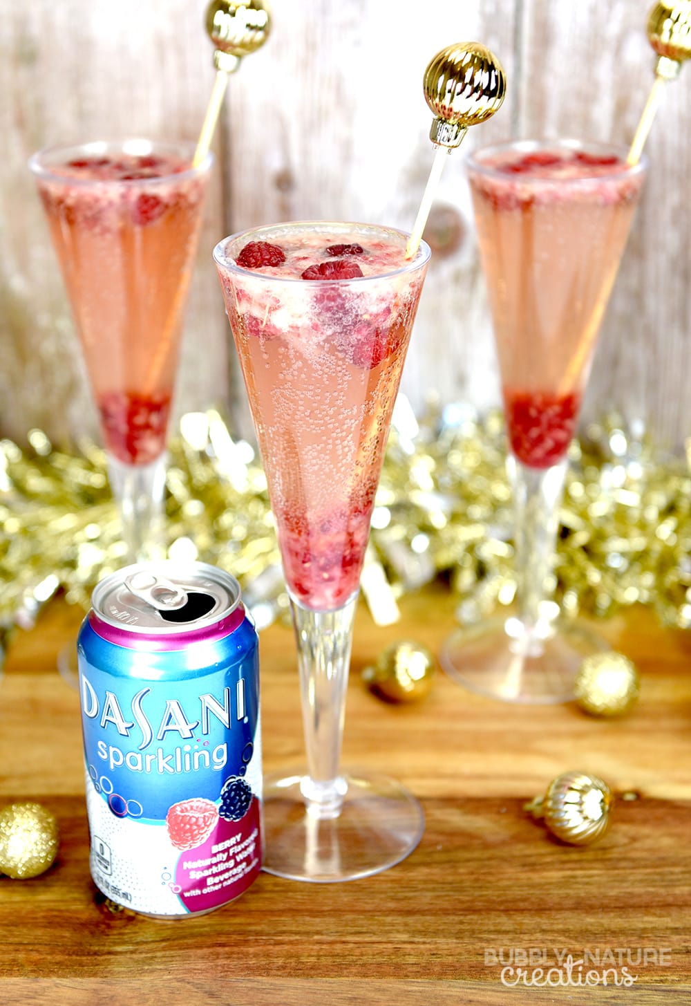 Sparkling Raspberry Pear Mocktail ⋆ Sprinkle Some Fun
