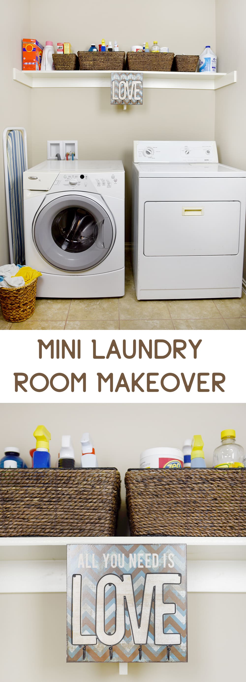 Mini Laundry Room Makeover ⋆ Sprinkle Some Fun