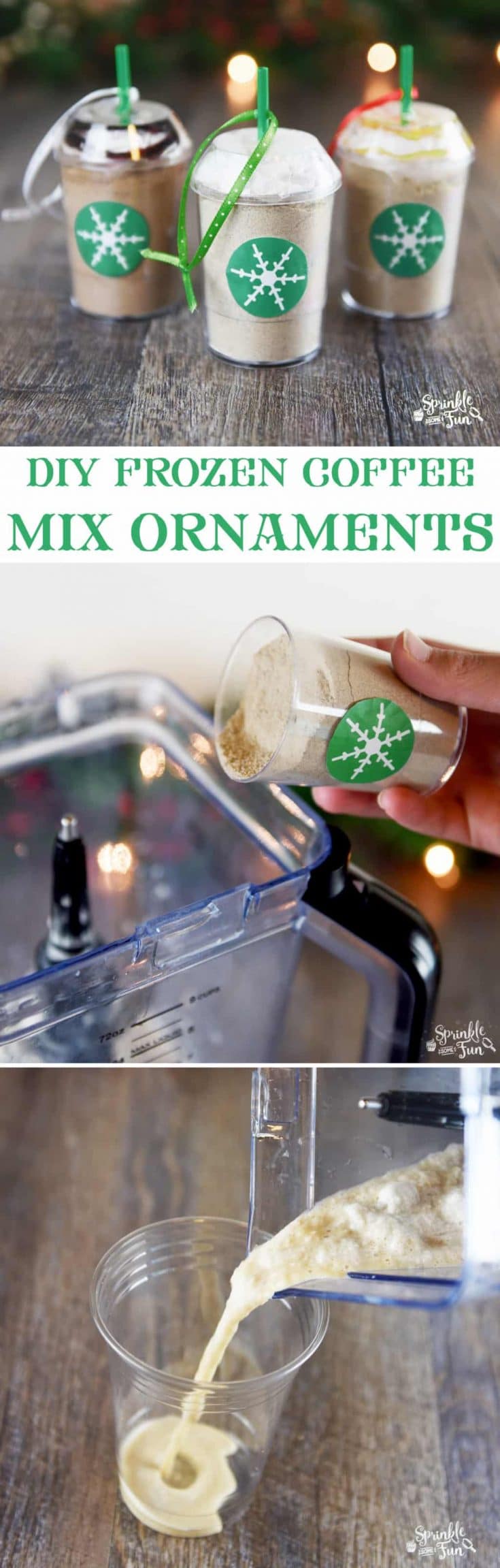 DIY Frozen Coffee Mix Ornaments ⋆ Sprinkle Some Fun