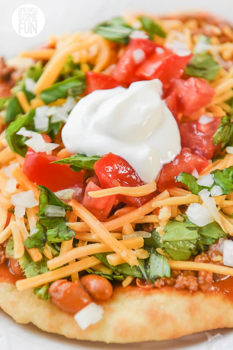 Indian Tacos with Indian Fry Bread ⋆ Sprinkle Some Fun