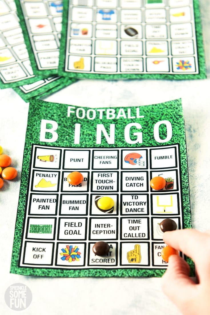 Football Watch Party Tips⋆ Free Printable Decor & Bingo ⋆ Sprinkle Some Fun