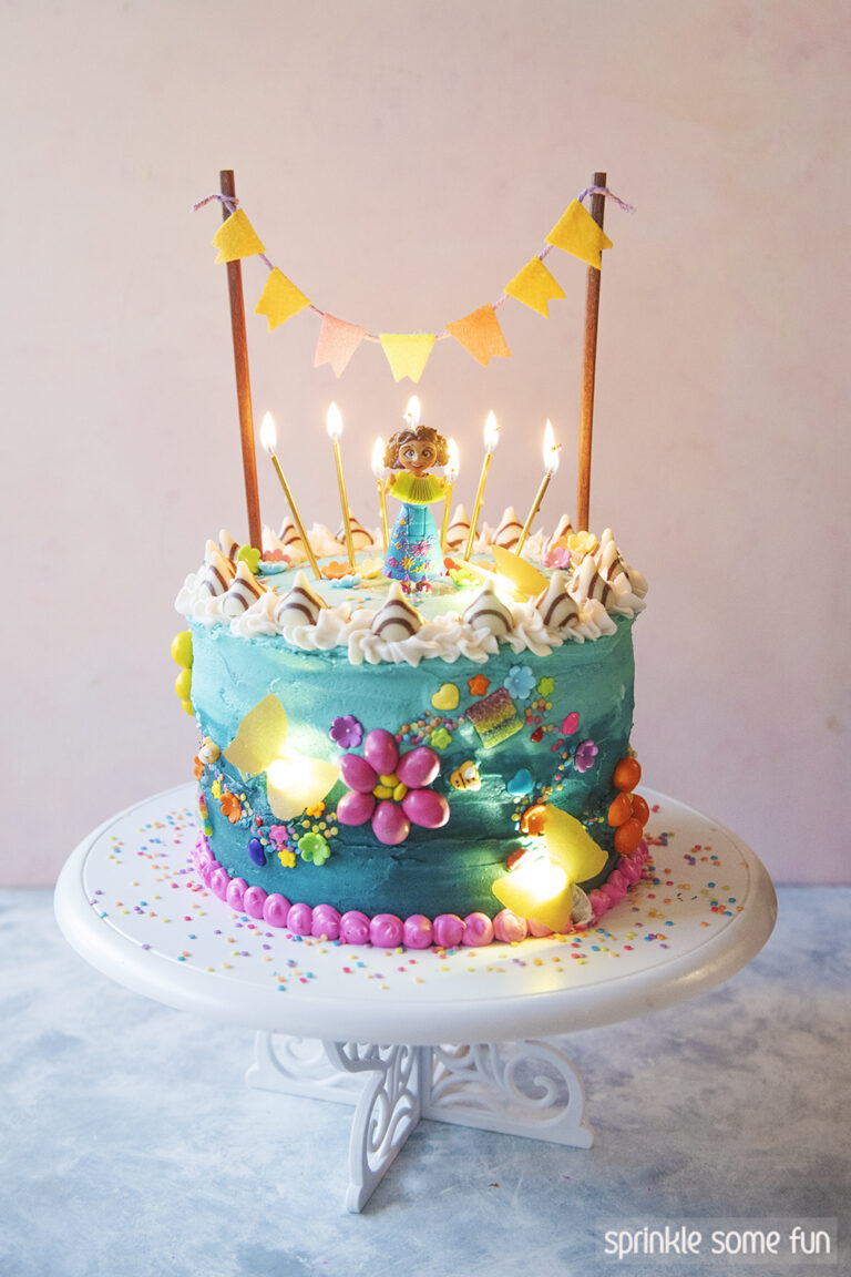 Encanto Cake * How to Make an Encanto Party Cake ⋆ Sprinkle Some Fun